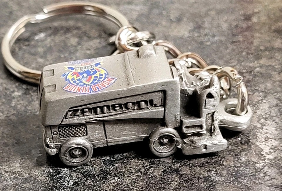 2003 World Junior Hockey Championship Pewter Zamboni Keychain Ovechkin ...
