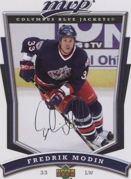 2007-08 Upper Deck MVP - Fredrik Modin #24 for sale online | eBay