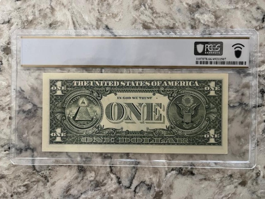 1995 $1 FEDERAL RESERVE WEB NOTE ATLANTA FR.1923-F FD BLOCK PCGS GEM 66 ...