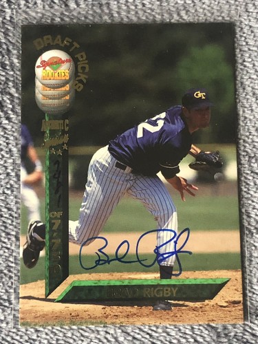 BRAD RIGBY - 1994 Signature Rookies Draft Picks Signatures #34 ...