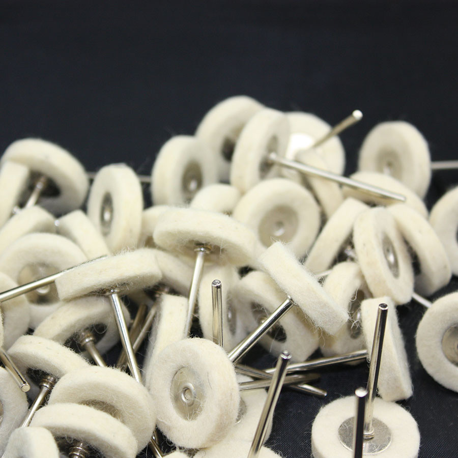 NEW BAND 100 Pcs Polishing Buffing Wool Wheels Brushes Burs For Rotary ...