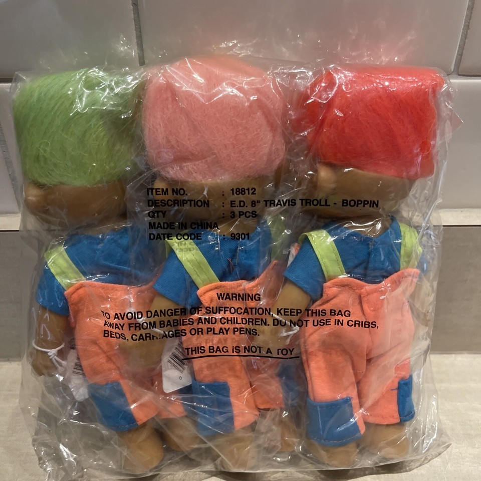 Travis Troll Set Of 3 NWT By Russ | eBay