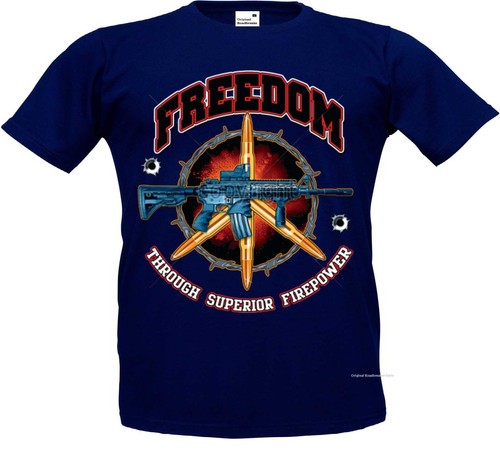 T Shirt Navy Blue Vintage HD Biker Chopper & Oldschoolmotiv Model ...