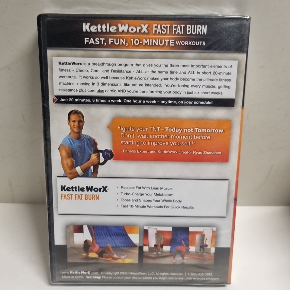 Kettle Worx Fast Fat Burn (DVD, 2008) New Sealed | eBay