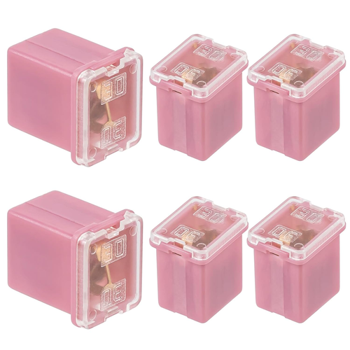 30A Square Auto Fuses 30 AMP Low Profile Box Shaped Automotive Fuse for ...