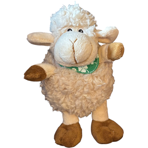 Irish Soft Toy Company Sheep lamb With Shamrock Ribbon Plush 7.25" | eBay