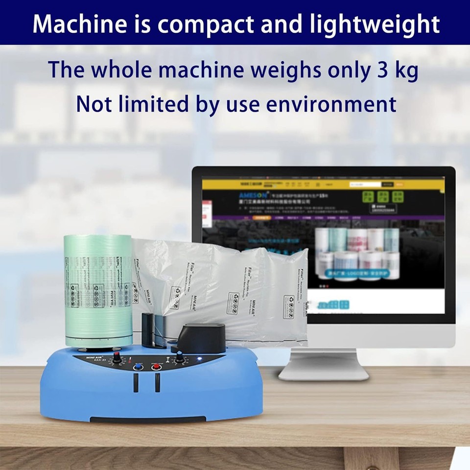 Mini Air Easi 2S Air Pillow Bubble Maker Cushion Machine 2 Free 164 ft ...