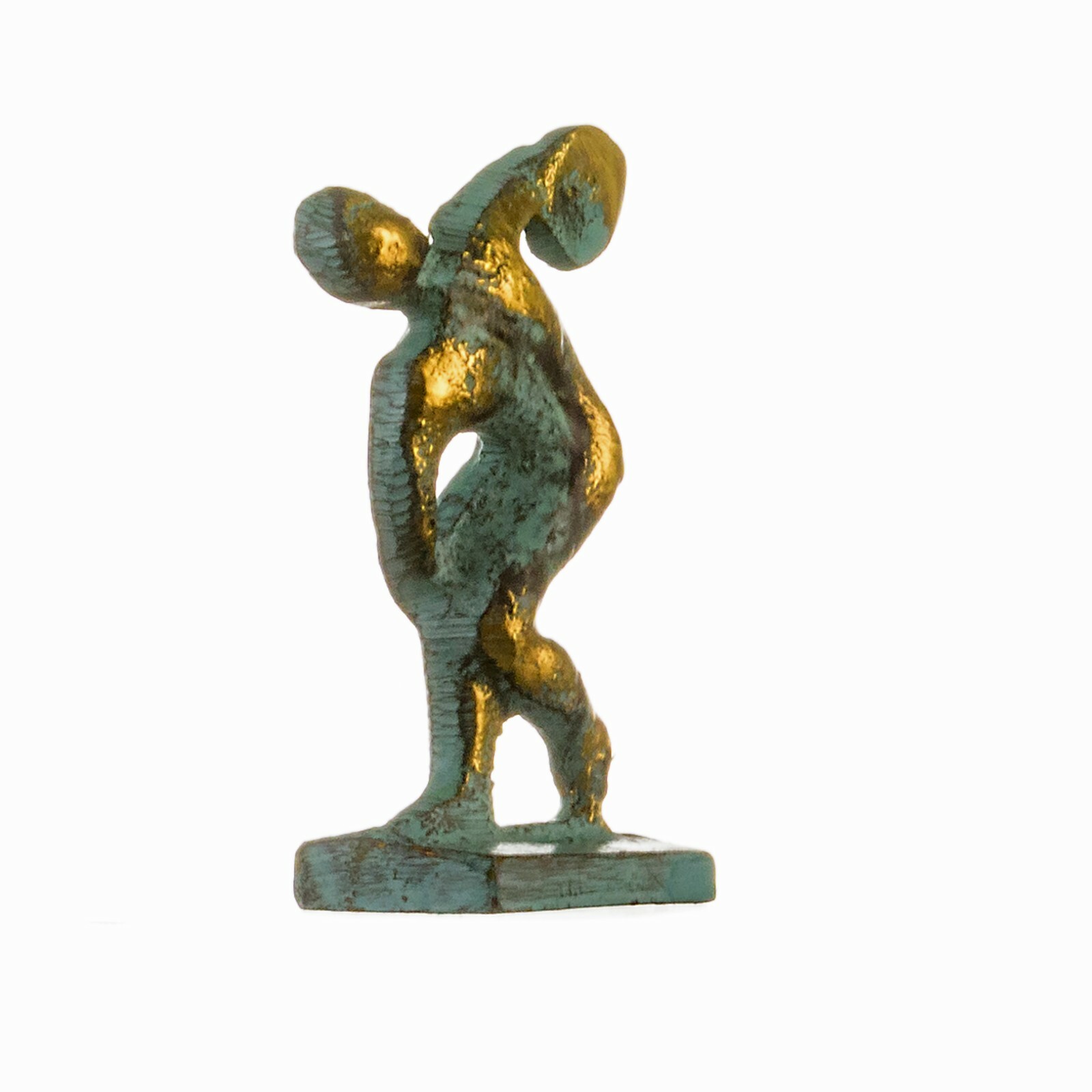 Disc Thrower Olympic Games Statue Discobolus Greek Roman Miniature 100% ...