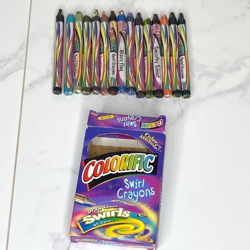 Vintage 20002 Sanford COLORIFIC Swirl Crayons - Box of 16 ...