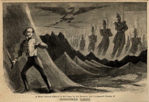 Jefferson Davis political cartoon Northern dream 1861 Harper's Civil ...