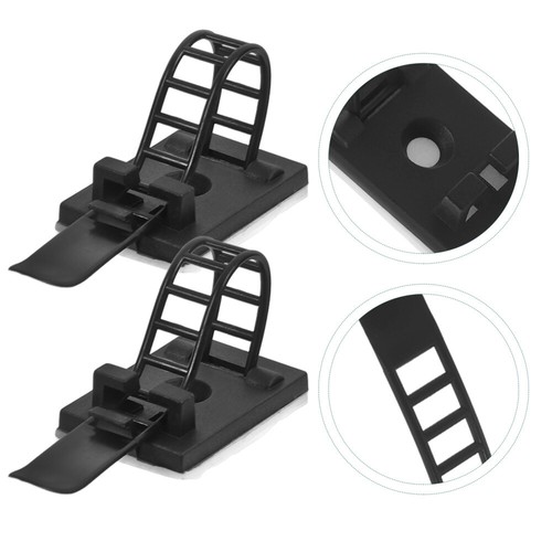 100 Pcs Cable Fixing Ties Organizer Fastener Office Car Storage Straps ...