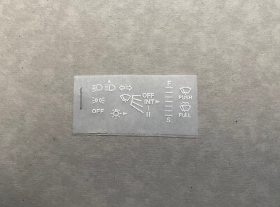 FD RX7 Turn signal + Wiper Stalk Decal Kit | eBay