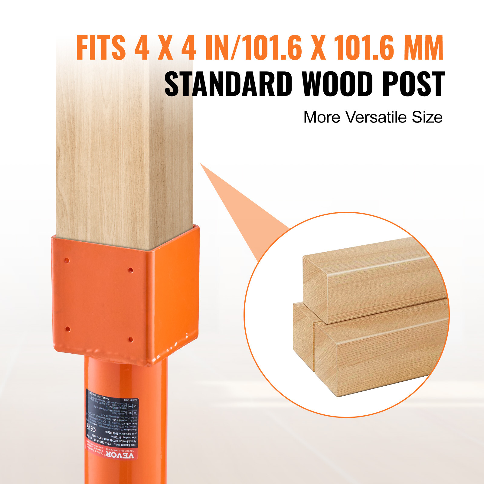 VEVOR Adjustable Shore Lift Stand Floor Roof Beam 4"x4" House Leveling ...