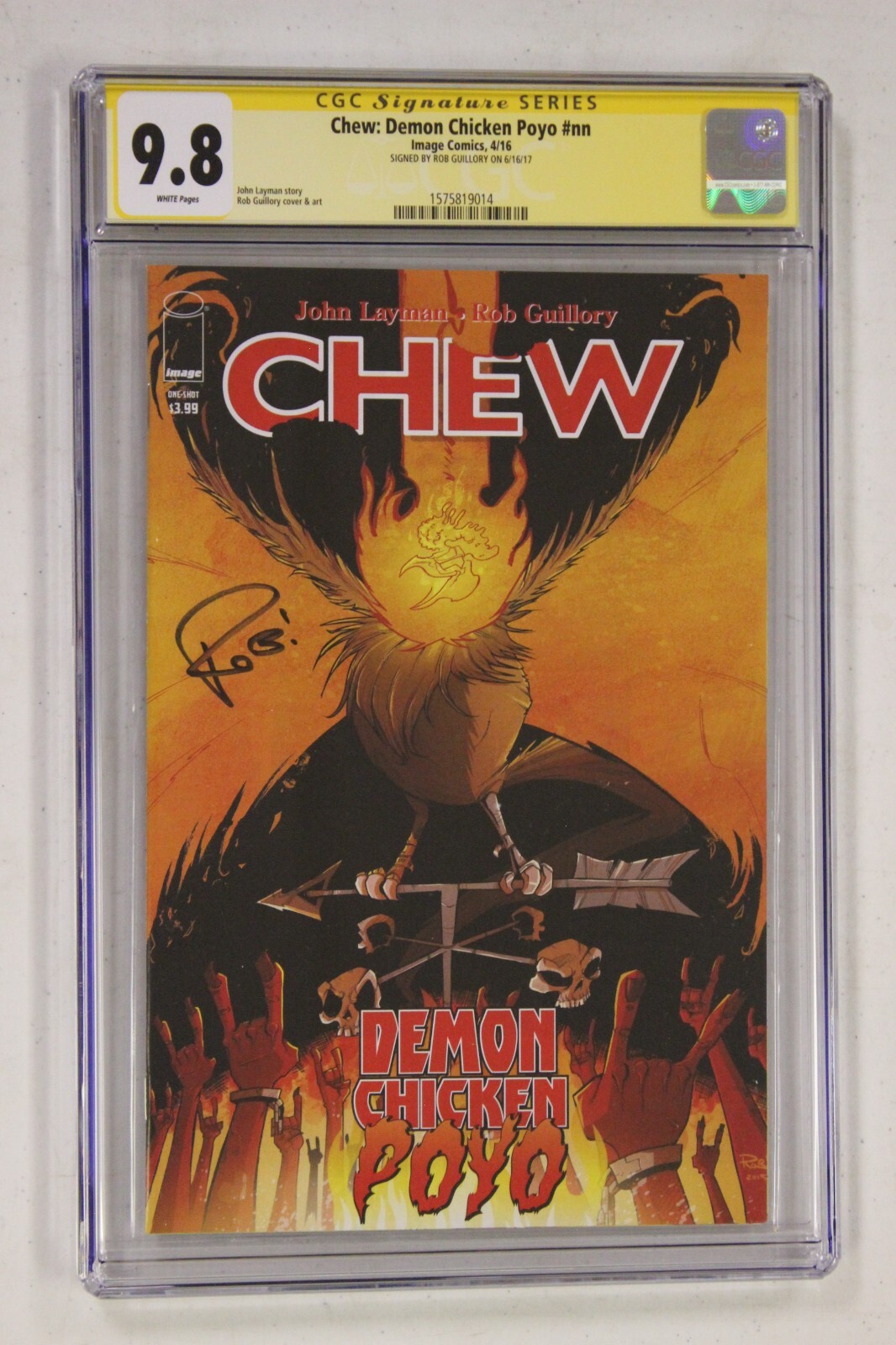 Chew Demon Chicken Poyo #1 Cover A CGC SS 9.8 SIGNED by Rob Guillory ...