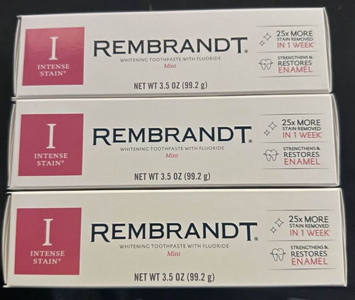 Rembrandt Intense Stain Whitening Toothpaste, Mint Flavor, 3.5-Ounce (3 ...