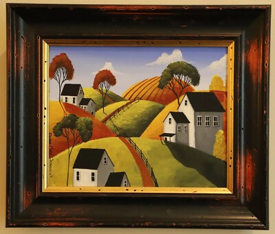 Debbie Criswell original Acrylic Painting Country Landscape I 2004 Art ...