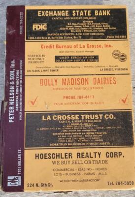 Vintage 1974 La Crosse City Directory Wisconsin Telephone Book | eBay