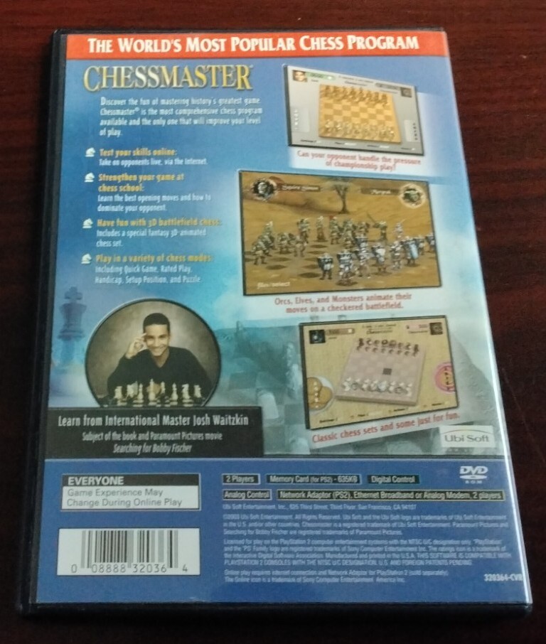 Chessmaster (Sony PlayStation 2, PS2 2003) 8888320364| eBay