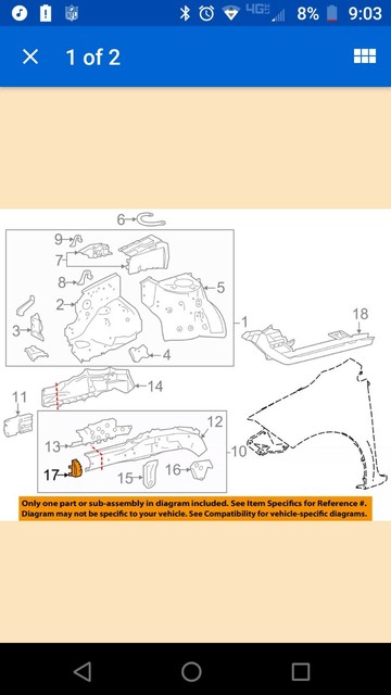 Toyota 5701402101 Bumper Impact Bar Bracket for sale online | eBay