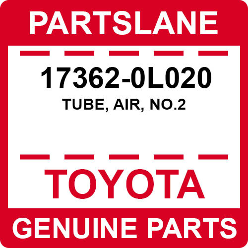 Toyota Genuine OEM 17362-0l020 Tube Air No.2 173620L020 for sale online ...