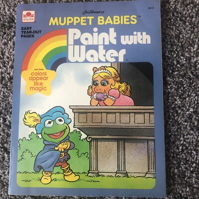 Muppet Babies Paint With Water Vintage 1992 Coloring Book, Unused | eBay