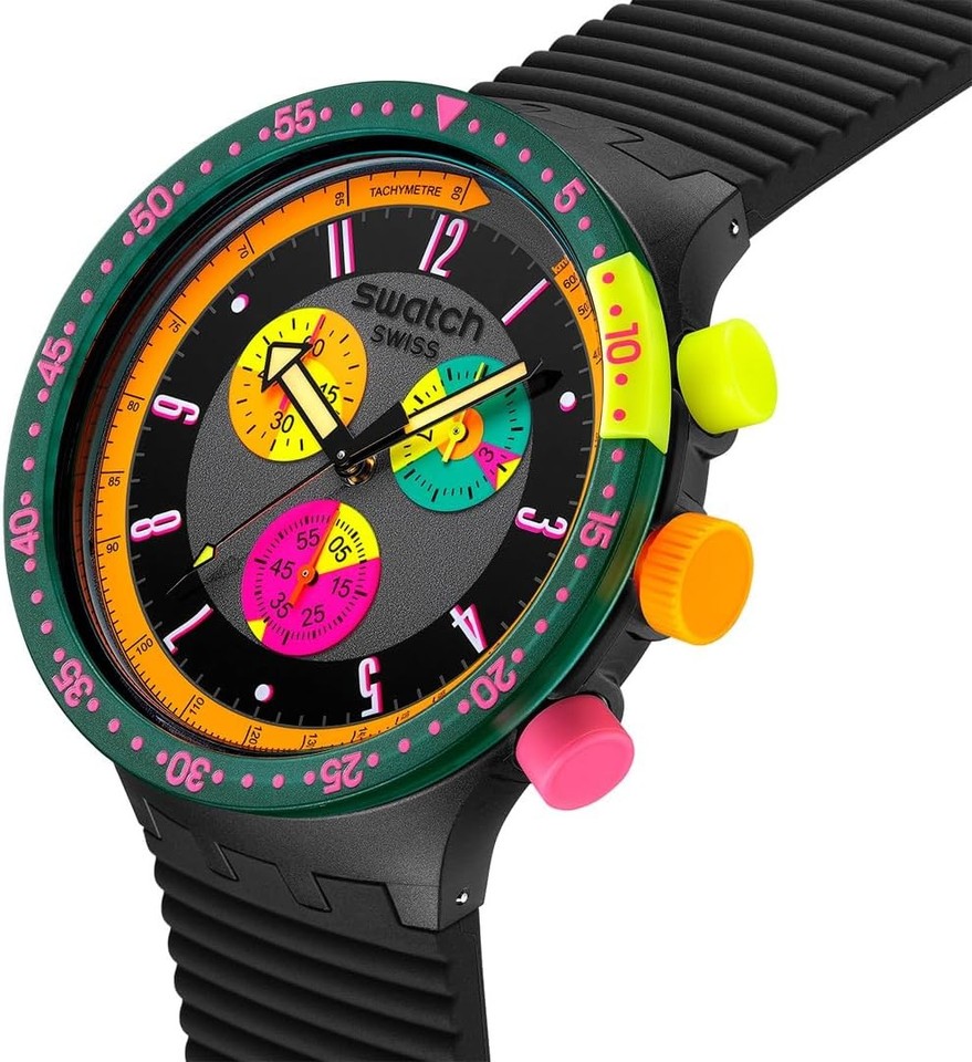 [Swatch] Watch BIG BOLD CHRONO SWATCH NEON SEPPIA Swatch Neon Sepia ...
