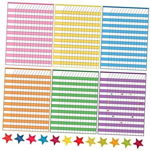 18 Pack Incentive Chart for Classroom Reward Chart for Kids Multi Color ...