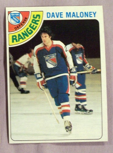1978 - 1979 Topps Dave Maloney New York Rangers #221 Hockey CarD LOT OF ...