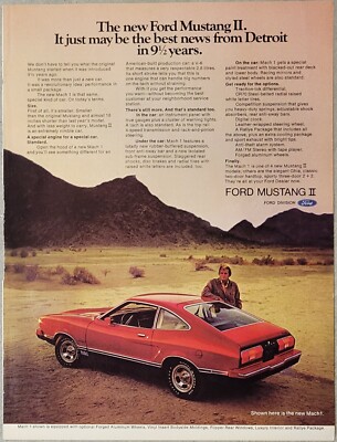 1974 Mustang magazine ad the new Ford Mustang II | eBay