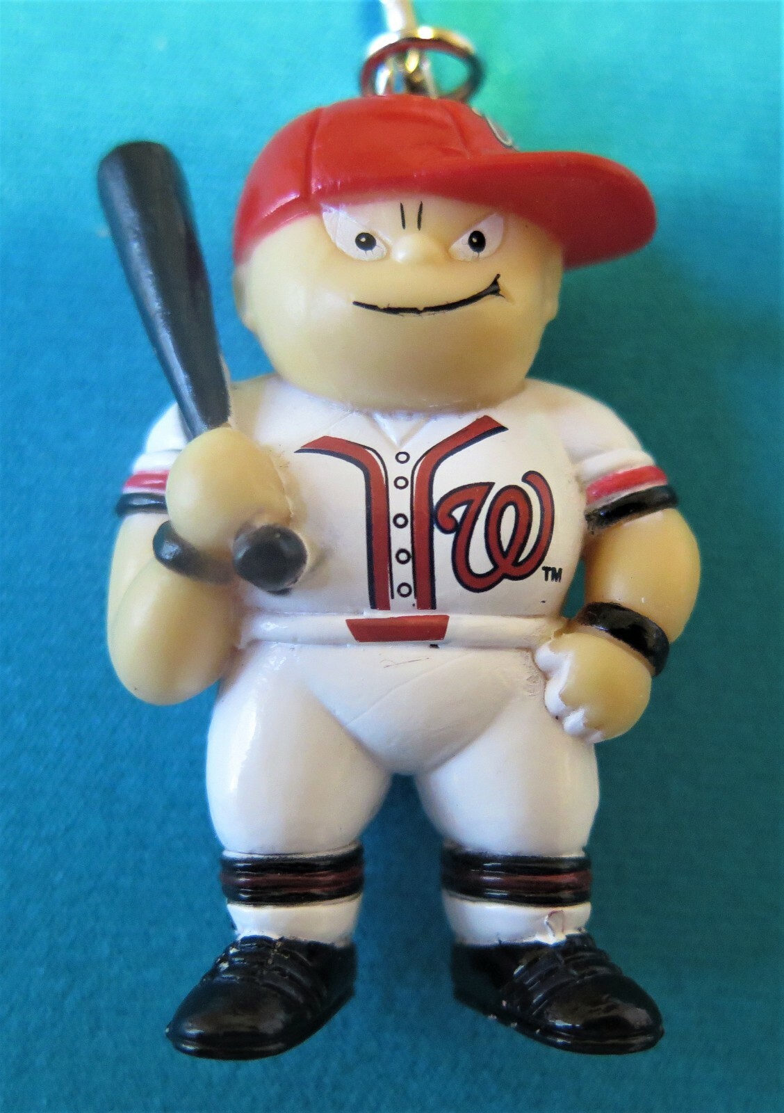 FOUR (4) WASHINGTON NATIONALS PLASTIC, BASEBALL KEY CHAINS FROM RICO ...