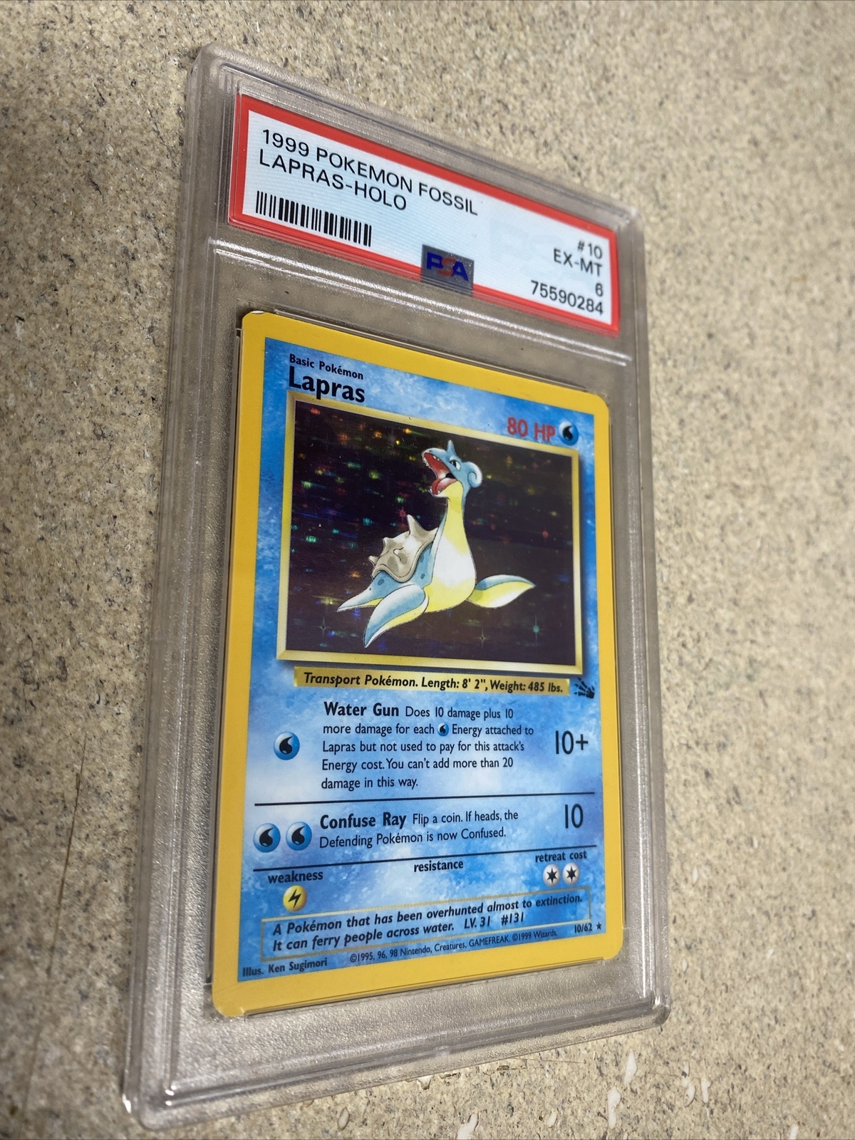 Pokémon TCG Lapras Fossil 10 Holo Unlimited Holo Rare | eBay