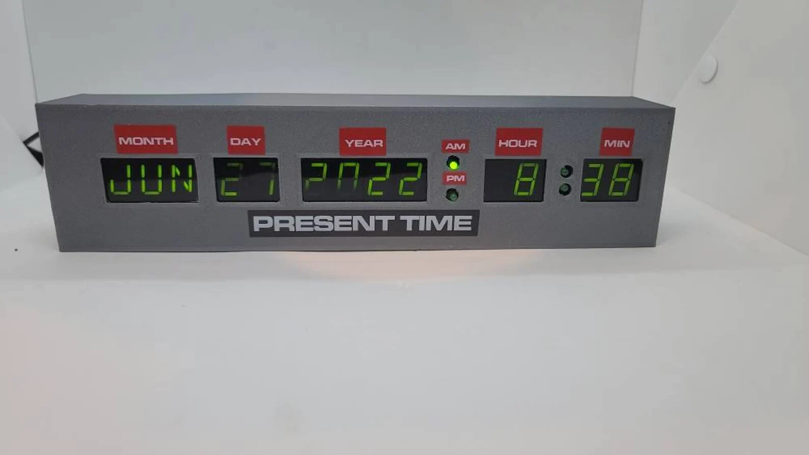 Back to the Future BTTF Time Circuit clock, BTTF prop, Delorean | eBay