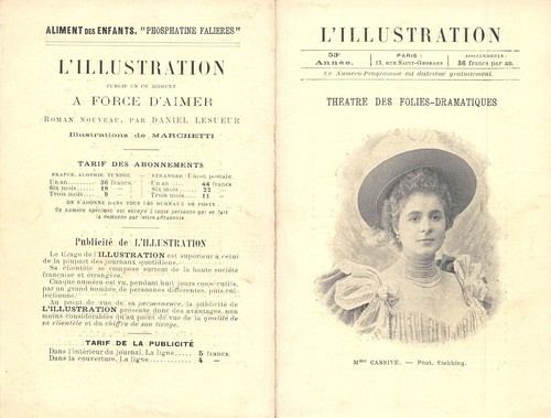 STAR Théâtre des Folies Dramatiques Mademoiselle CASSIVE photo STEBBING ...