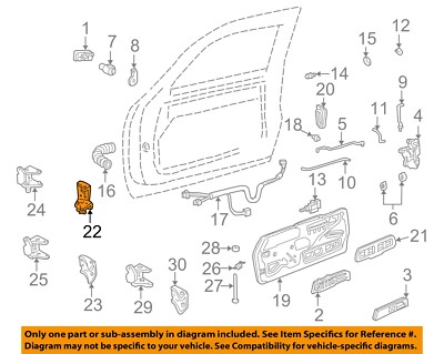 GM OEM 88-00 Blazer Front Door Lock Hardware-Hinge Assy 19354125 | eBay