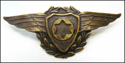 Israeli First Air Force cap badge, 1948. Zahal IDF Aviation Israel Army ...