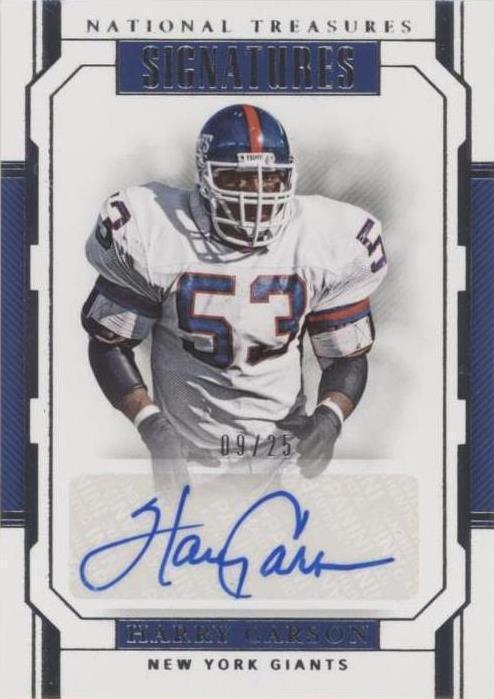 2018 Panini National Treasures - Signatures Harry Carson #S-HC /25 (AU ...