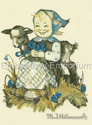 MACHINE EMBROIDERY DESIGNS USB - HUMMEL CELEBRATE SPRING 5X7 CHILDREN ...