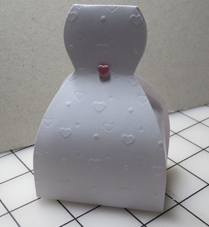 Embossed Dress/Gown Favor Box - Gift Box - Wedding, Birthday, Shower ...