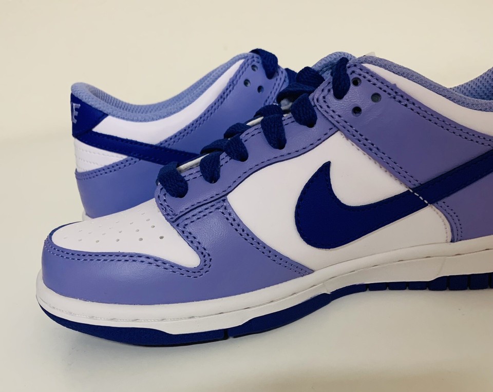 Nike Dunk Low GS Blueberry Youth Sz 4Y/ Womens 5.5 White Lapis Purple ...