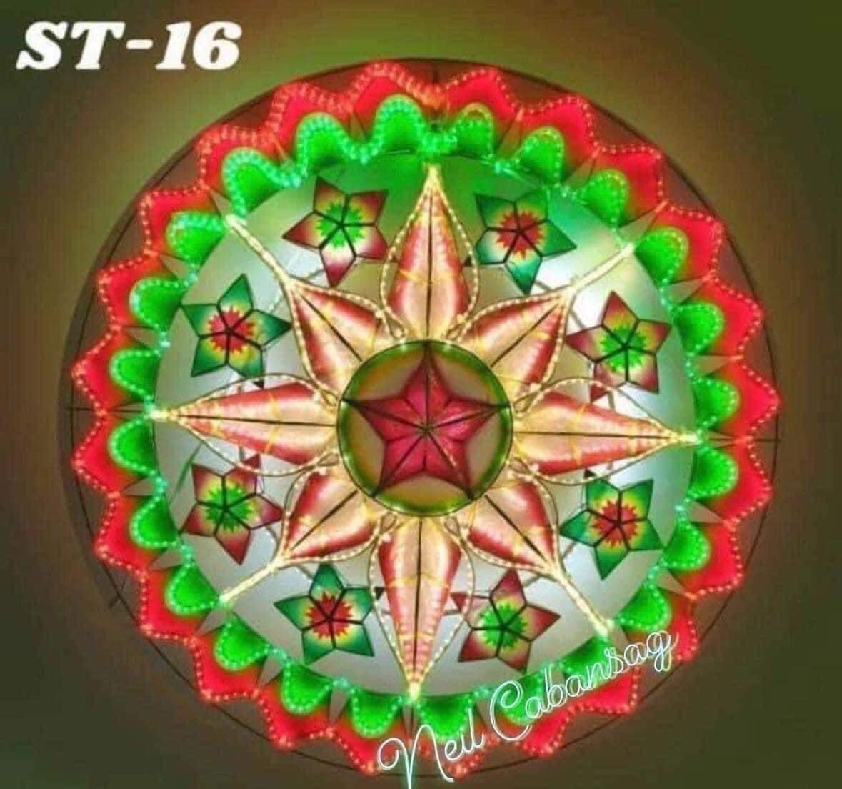 Christmas Capiz Parol LED Lantern Filipino 2024 ST16 size 24” US Seller ...