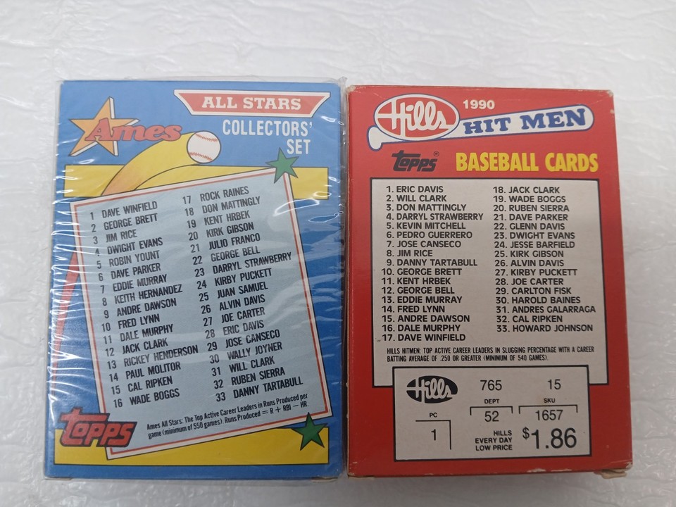 89,91 Donruss ,90 Score ,91 WIZ Mets,90 Topps Hills and Ames Baseball ...