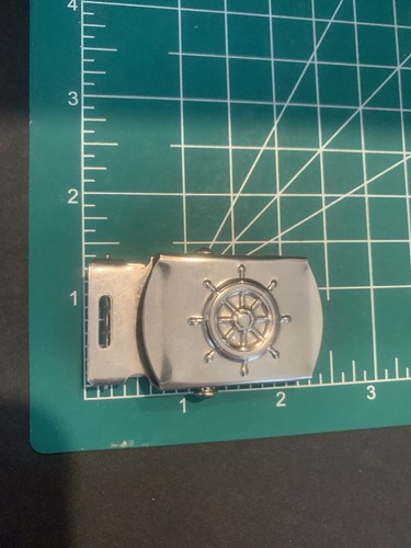Domar U.S. Belt Buckle And Ships Wheel Belt Buckle One Brass Tone One ...