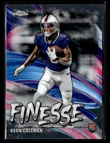 2024 Topps Chrome #F-18 Keon Coleman Finesse Card Buffalo Bills | eBay