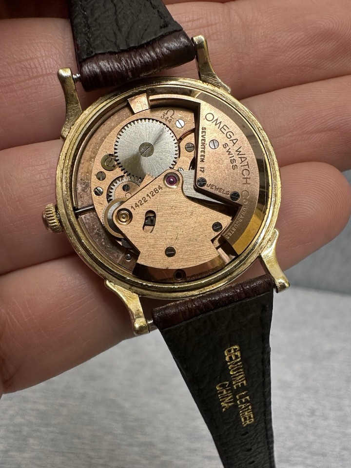 Vintage Omega Men's Cal 344 Small Second 14k Gold Filled 32mm Watch | eBay