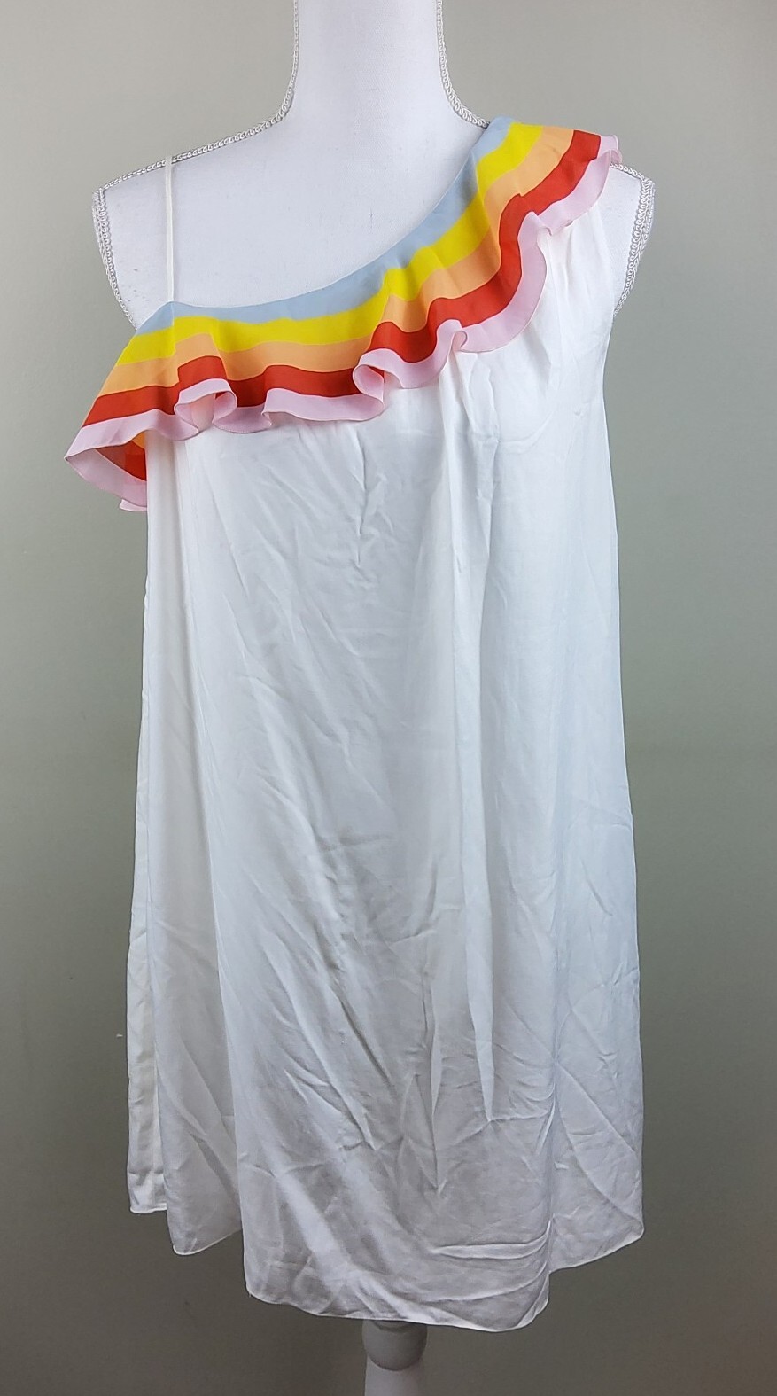 Chloe Junior's Sleeveless Rainbow Ruffle Dress Size 14 | eBay
