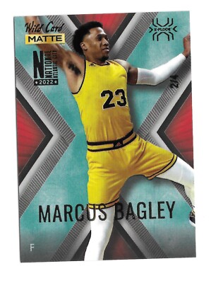 2022 Wild Card Matte National Promo X-Plode MXPN-16 Marcus Bagley Red ...