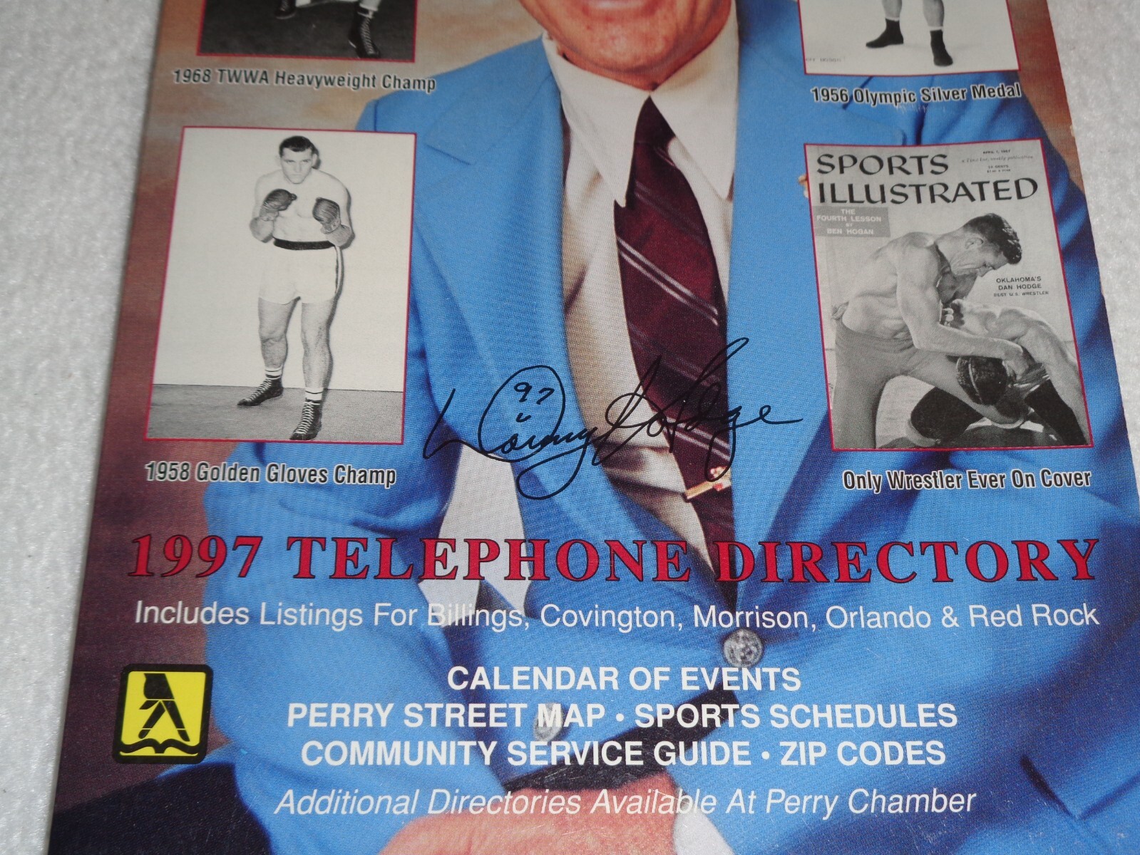 Danny Hodge Rare Perry Oklahoma 1997 Telephone Directory Wrestling ...