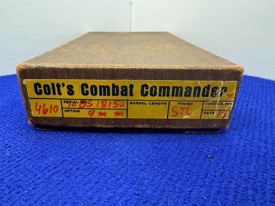 Colt Combat Commander Factory Original Box *COLTS ICONIC COMBAT ...