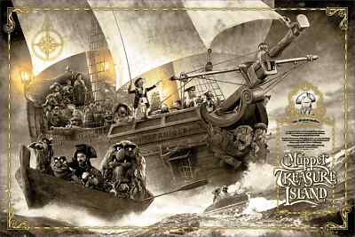 WonderCon 2024 Muppet Treasure Island Movie Poster Giclee Print 36x24 ...