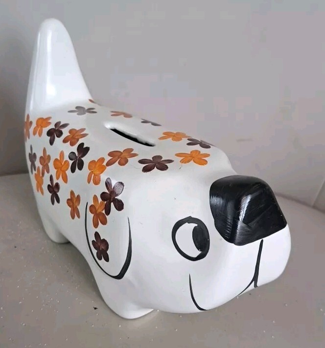 Vintage Arthur Wood Pottery Hand Painted Dog Money Box No 5279 | eBay
